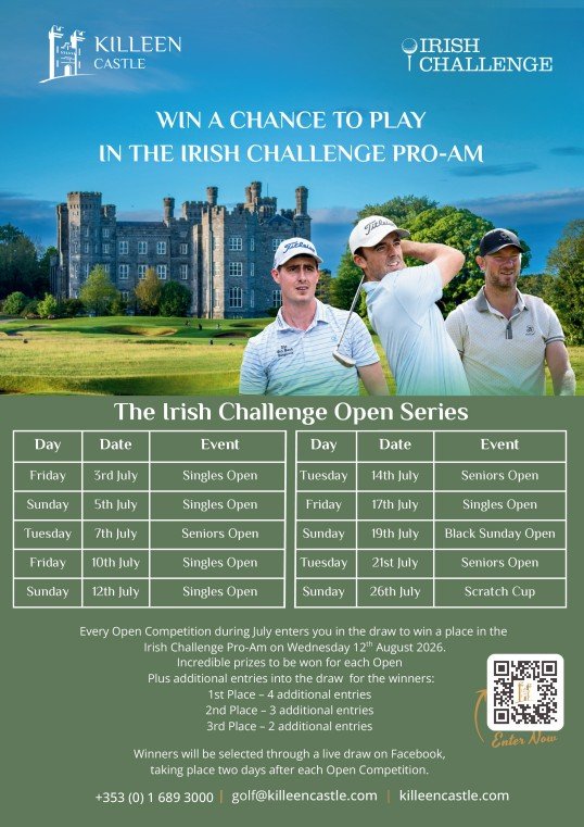 Win a Place in the Irish Challenge Pro-Am at Killeen Castle - Talk Golf ...
